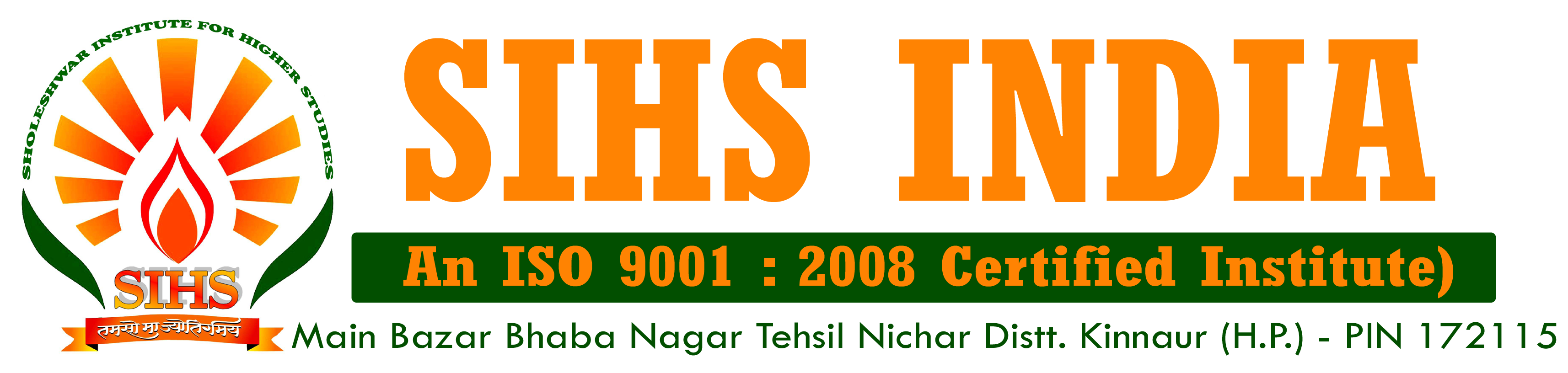 SIHS (An ISO 9001 : 2015 Certified Institute)